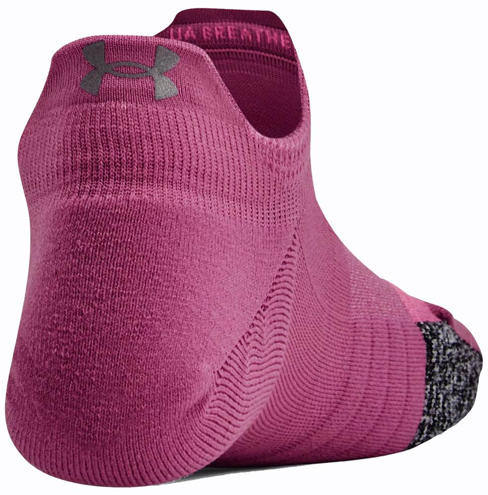 Under Armour Ladies Breathe 2 No Show Tab Socks (2 Pairs) - Golfonline