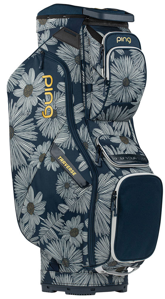 Limited Edition - Ping Blue Floral Traverse Cart Bag - Golfonline