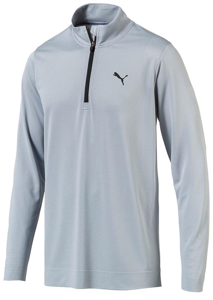 Puma Mens Essential EvoKnit Quarter Zip Pullover - Golfonline