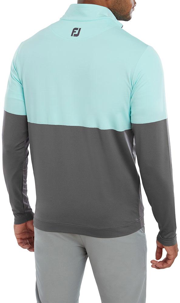 FootJoy Mens Colour Block Midlayer HZ Pullover - Golfonline