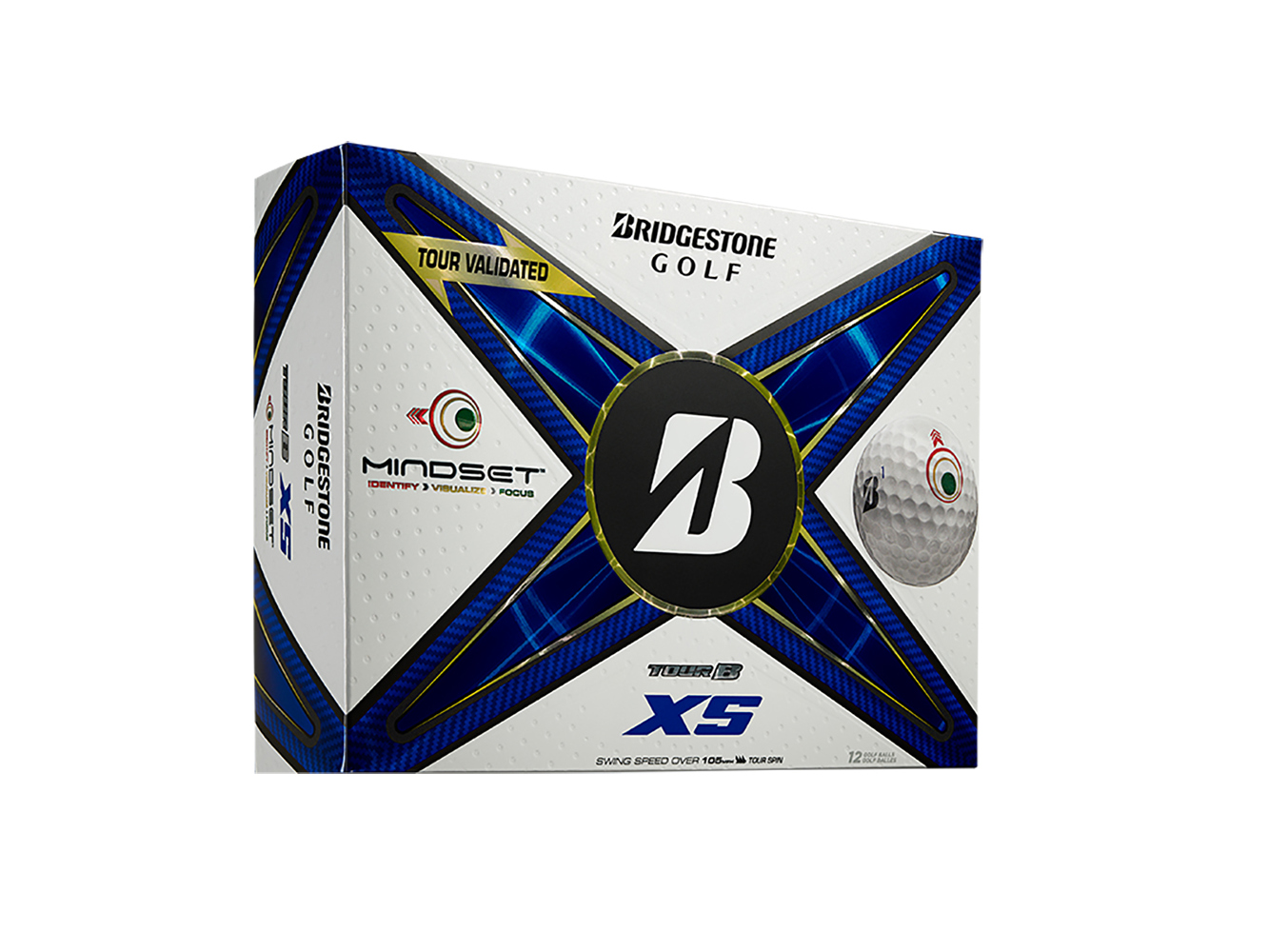 Bridgestone Tour B XS Mindset Golf Balls (12 Balls) 2024 - Golfonline