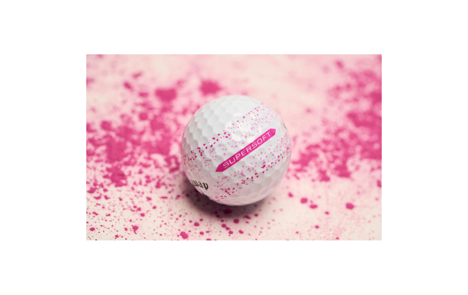 Callaway Supersoft Splatter 360 Pink Golf Balls (12 Balls)