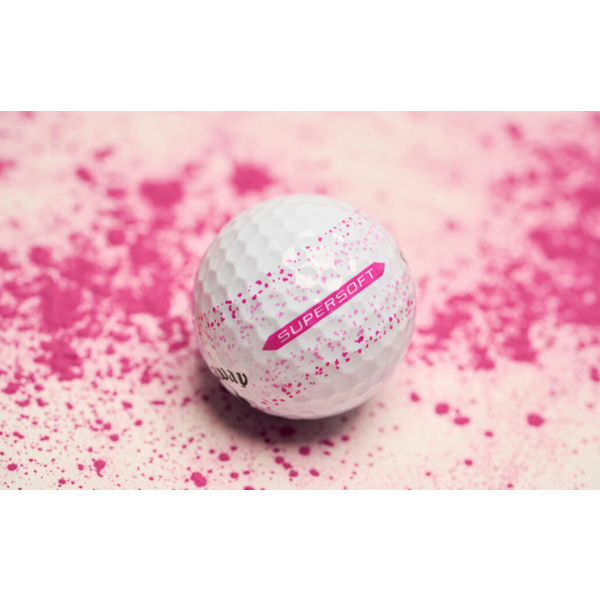 Callaway Supersoft Splatter 360 Pink Golf Balls (12 Balls)