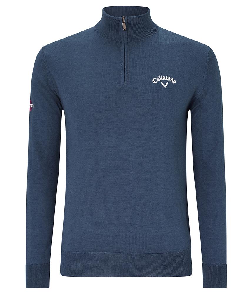 Callaway Mens Blended Merino Quarter Zip Sweater - Golfonline