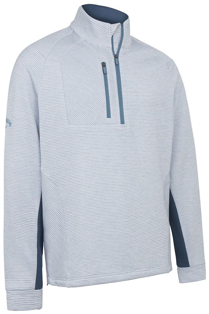 Callaway Mens Heather Stripe Fleece Pullover - Golfonline