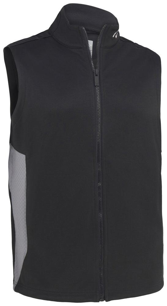 Callaway Mens High Gauge Textured Full Zip Fleece Vest - Golfonline