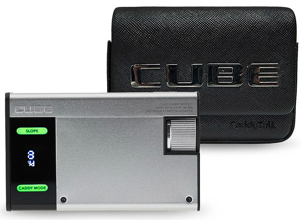 CaddyTalk Cube Laser Rangefinder With Carry Pouch - Golfonline