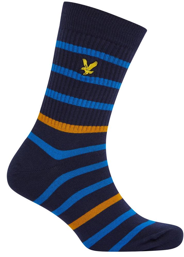 Lyle and Scott Mens Fabian Stripe Sport Socks (3 Pairs) - Golfonline