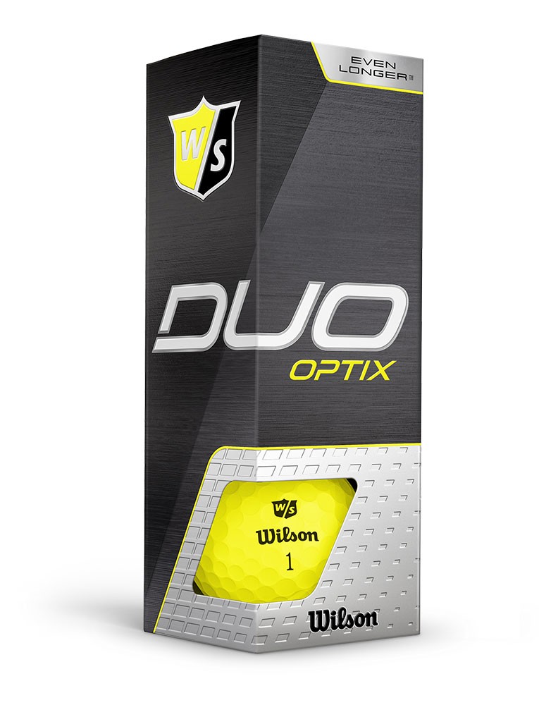 Wilson Duo Optix Yellow Golf Balls (12 Balls) - Golfonline