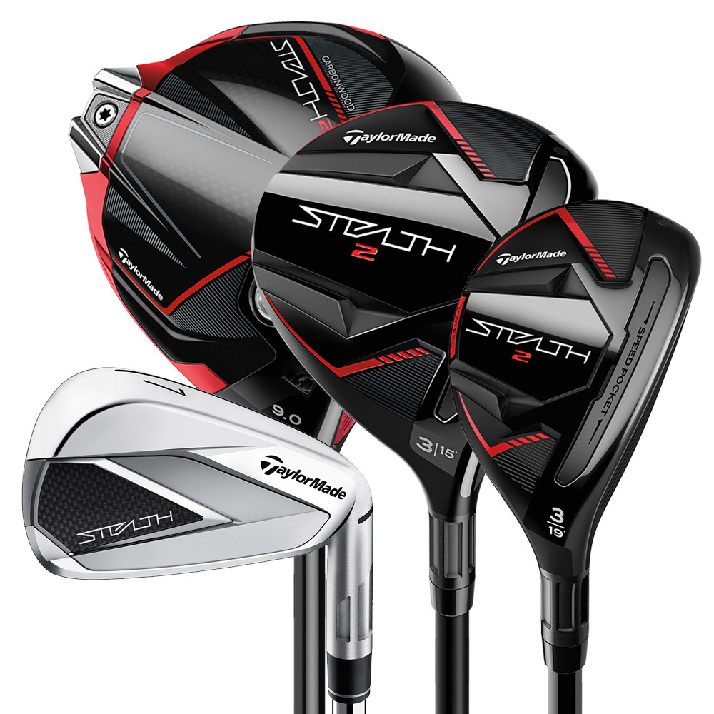 TaylorMade Stealth 2 10-Piece Golf Set (Steel/Graphite) - Golfonline