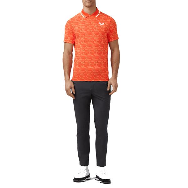 Castore Mens Printed Tech Polo Shirt - Golfonline