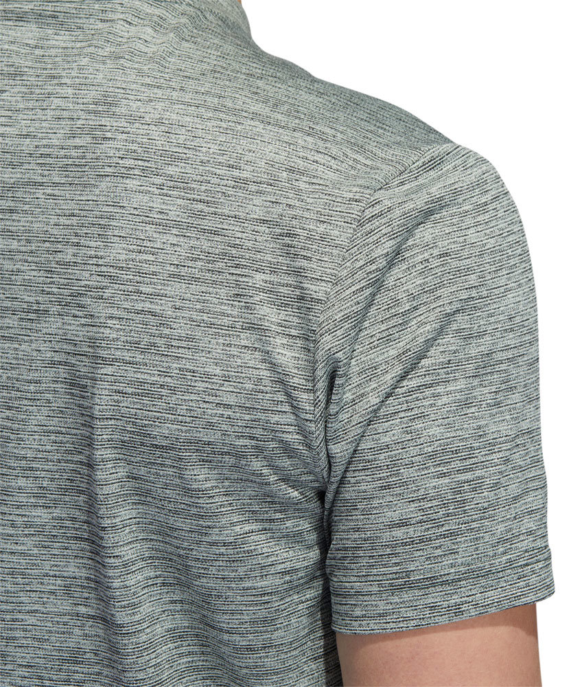 adidas Mens Texture Stripe Polo Shirt - Golfonline