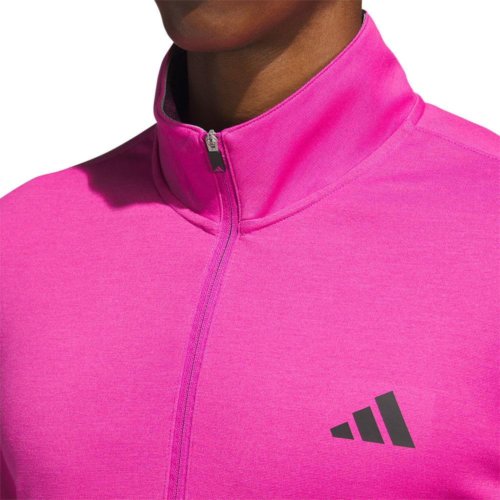 adidas Mens Elevated Quarter Zip Pullover Top - Golfonline