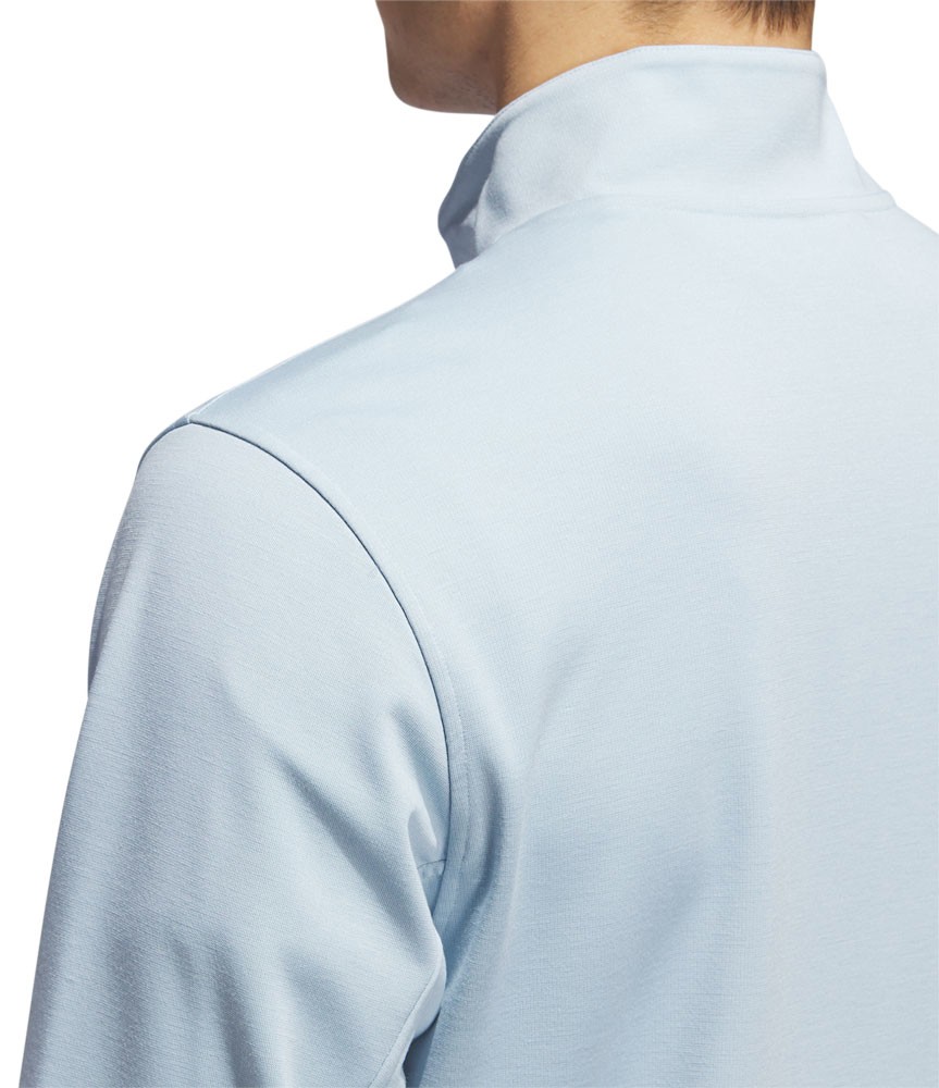 adidas Mens Elevated Quarter Zip Pullover Top - Golfonline