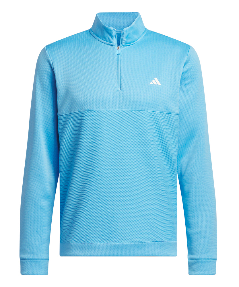 adidas Mens Ultimate365 24 Textured Quarter-Zip Pullover - Golfonline