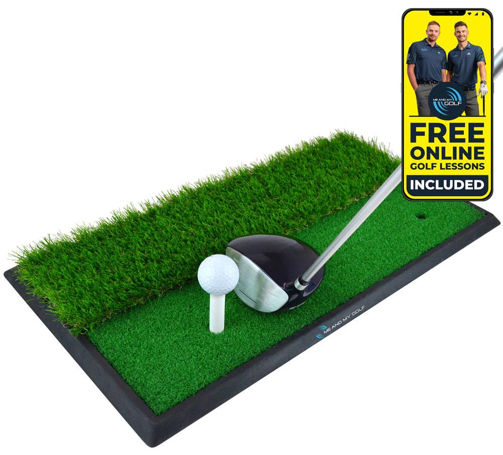 Me And My Golf Dual Turf Mat - Includes Instructional Training Videos