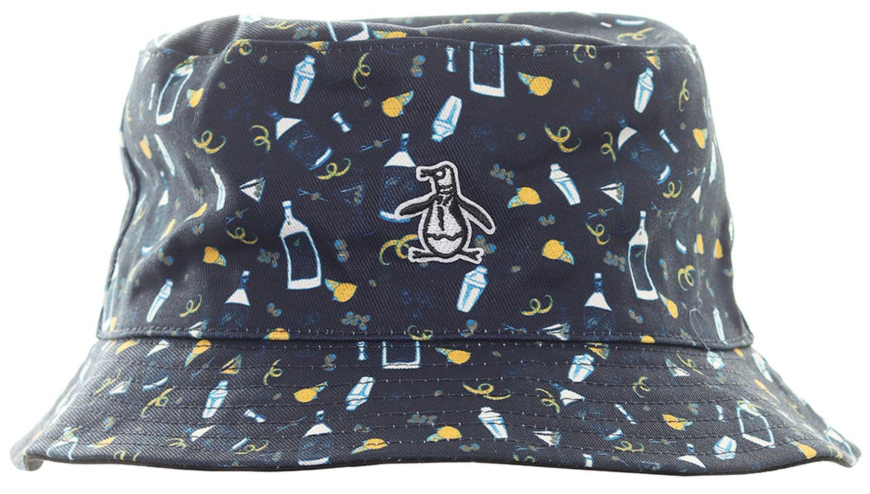 Original Penguin Mens Martini Print Reversible Bucket Hat - Golfonline