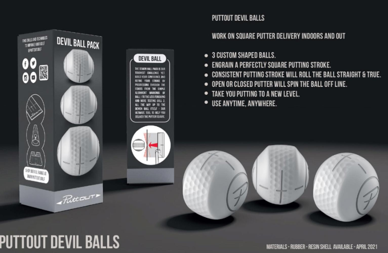 PuttOUT Devil Balls - Golfonline