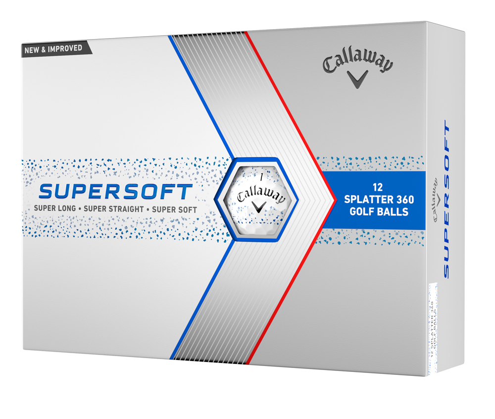 Callaway Supersoft Splatter 360 Blue Golf Balls (12 Balls)