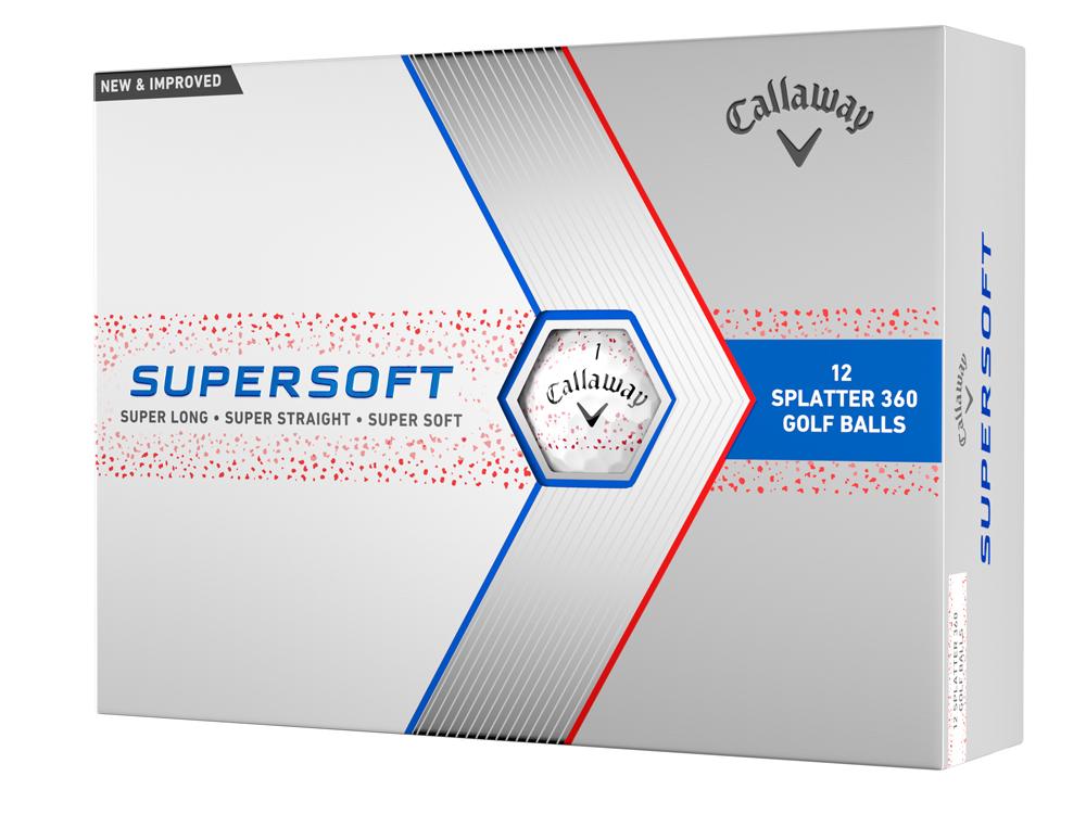 Callaway Supersoft Splatter 360 Red Golf Balls (12 Balls) - Golfonline