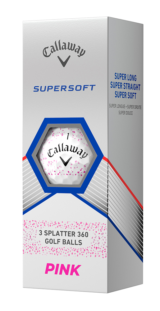 Callaway Supersoft Splatter 360 Pink Golf Balls (12 Balls)