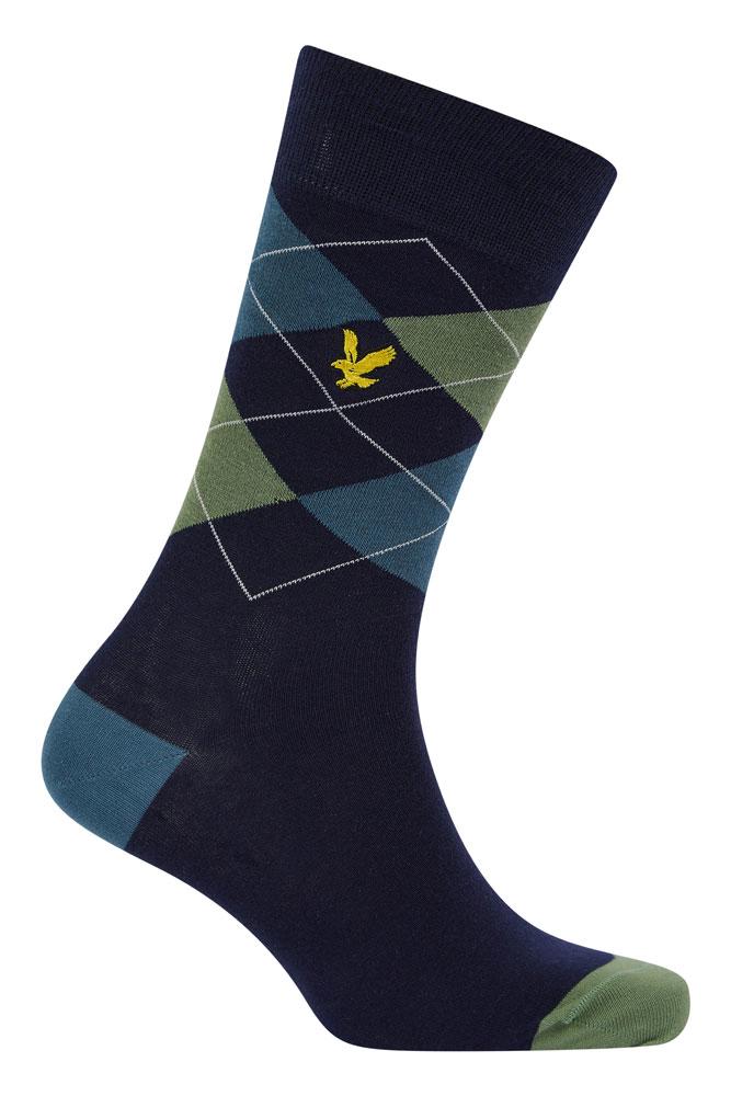 Lyle and Scott Mens Timothy Argyle And Plains Socks (6 Pairs)