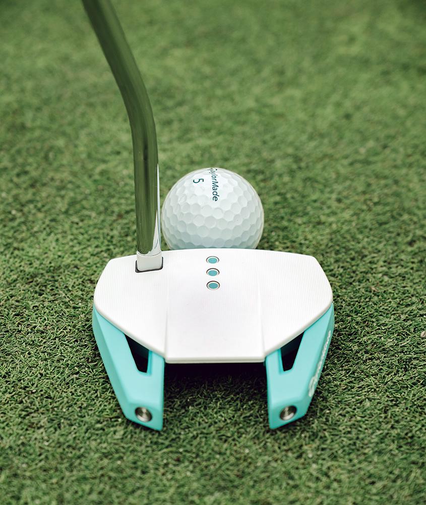 TaylorMade Ladies Spider GT Single Bend Light Blue Putter - Golfonline
