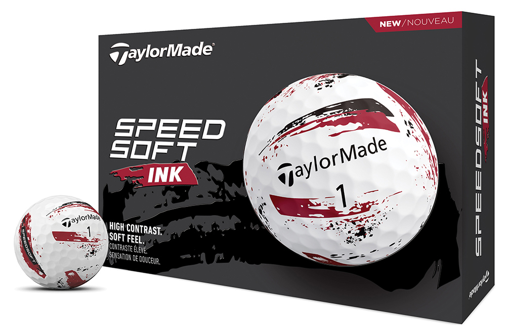 TaylorMade SpeedSoft INK Red Golf Balls (12 Balls) - Golfonline