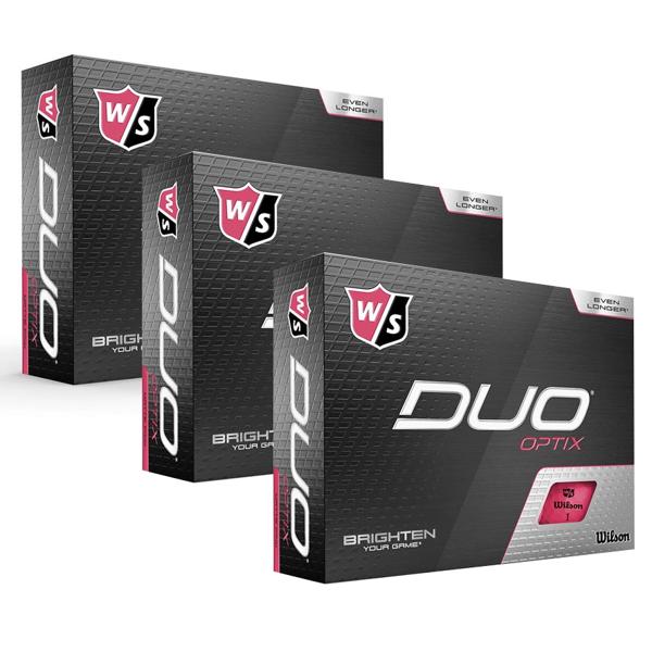 Wilson Duo Optix Coloured Golf Balls (36 Balls) - Golfonline